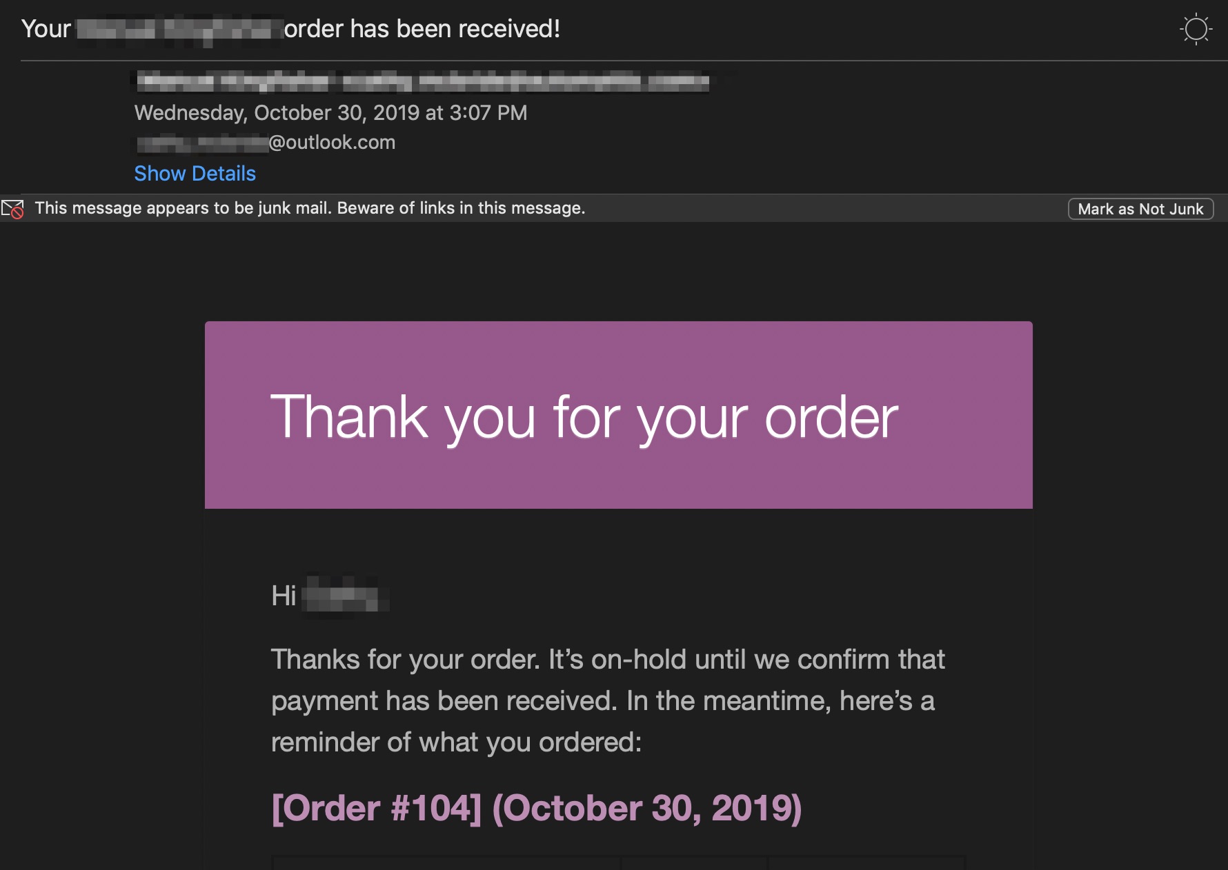 Revisit The Appearance Of Default Customer Facing Emails In The Dark Mode Of Email Clients 