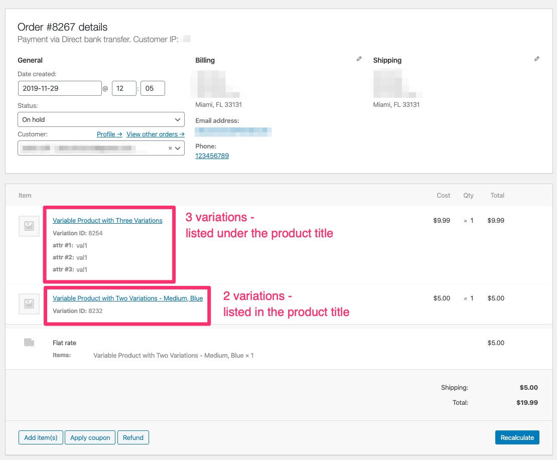 Order details page not displaying variation/attribute name · Issue #25133 · woocommerce ...