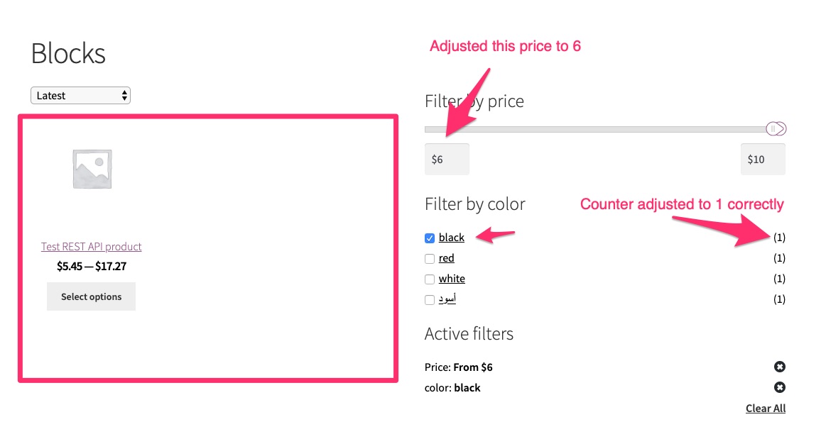 [wc 3 9 Beta 2] Filter By Price Block Price Bar Doesn T Show The Correct Adjustment Visually