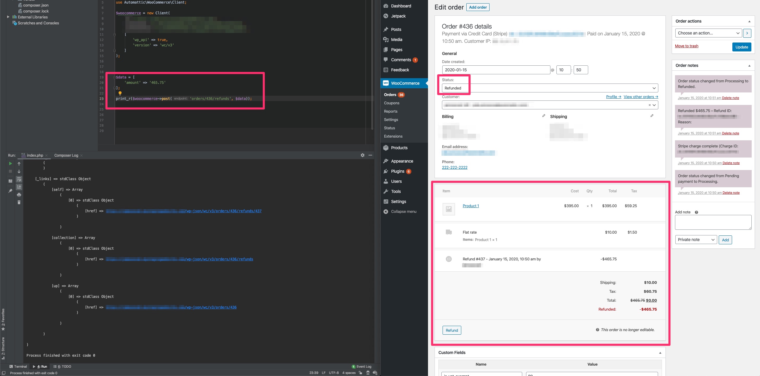 Refunds via REST doesn't refund line_item quantity (update: now tax) · Issue #27376 ...