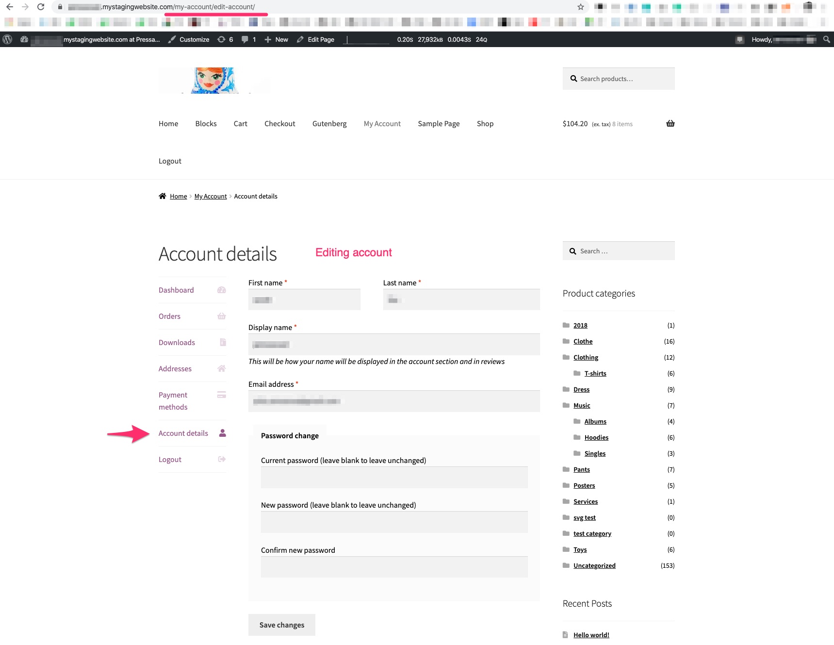 Woocommerce My Account Endpoints Redirecting To Account Page · Issue 25434 · Woocommerce