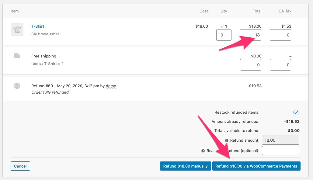Refund transaction when order status is changed to refunded · Issue ...