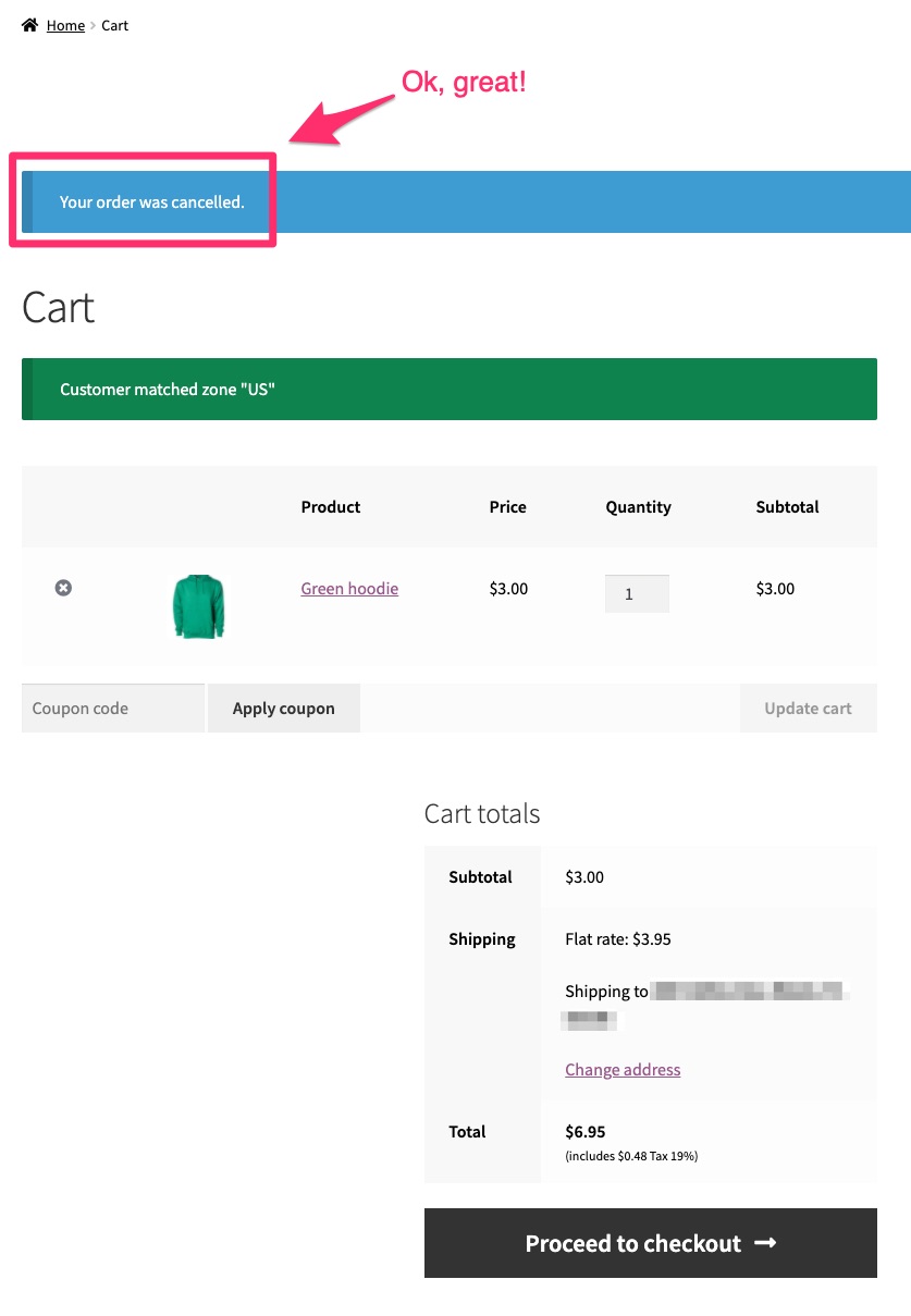 PayPal: Upon cancelling order via PayPal pop-up, the no longer can ...