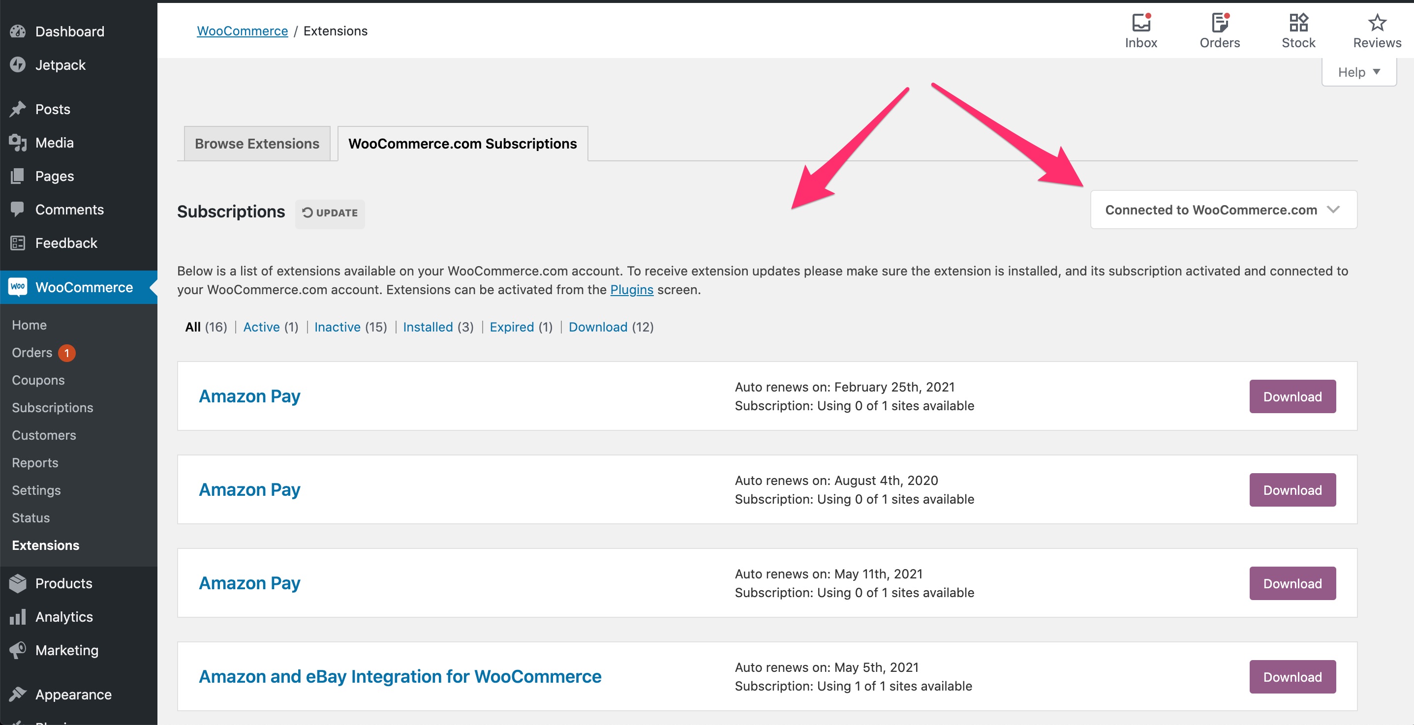 [WC 4.3 RC1] Home Screen: Card to connect to woo.com account is still ...