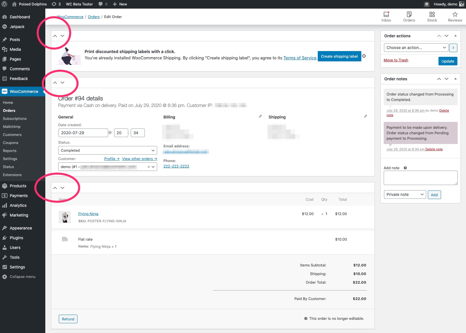 [WC 4.3.1] Broken metabox headers when using WordPress 5.5 · Issue #27169 · woocommerce ...