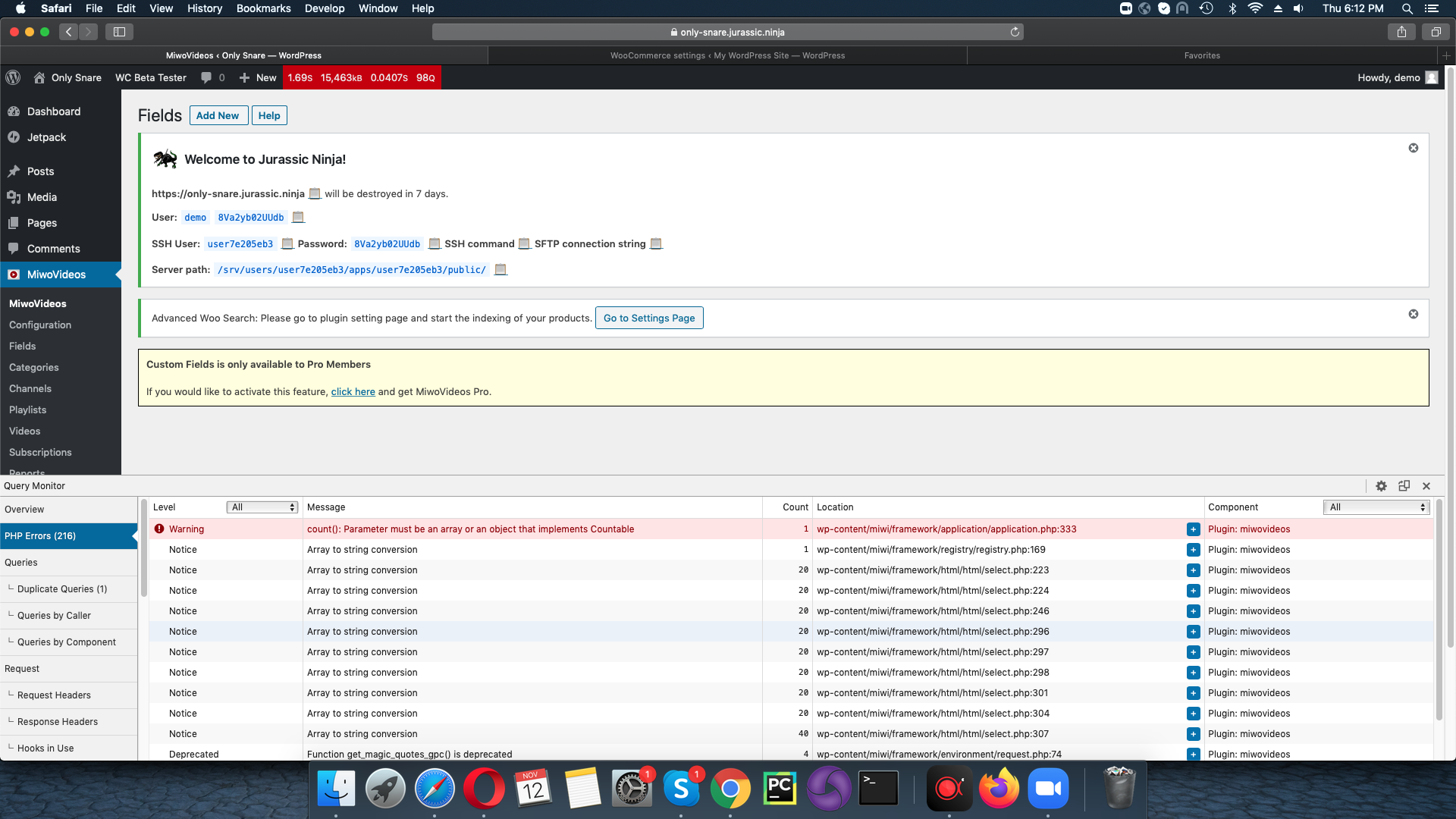 [globalstep Woocommerce 4 7 Wordpress 5 6] Php Error Warning Is Triggered Upon Installing