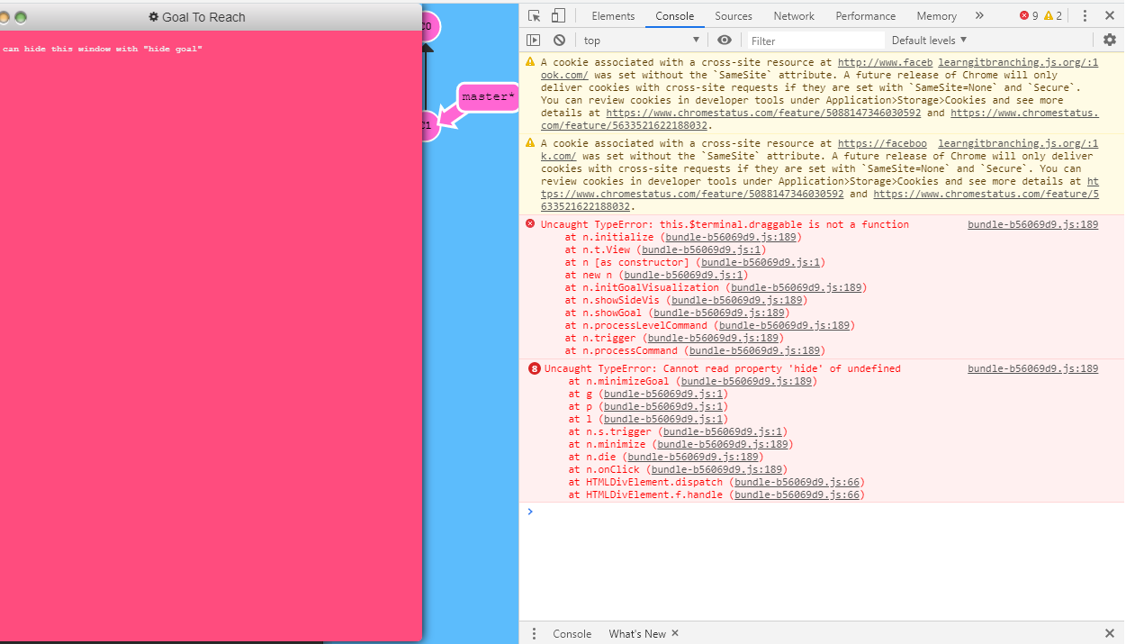 Unable to get past "hide goal" phase at the very first tutorial · Issue #688 · pcottle ...