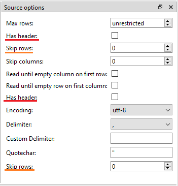 Duplicated controls in Importer's Source options · Issue #2106 · spine-tools/Spine-Toolbox · GitHub