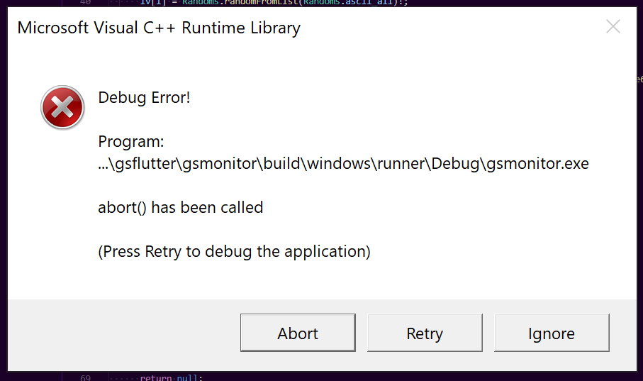Windows Applications Crash After Calling Storage Read · Issue 277 · Mogol Flutter Secure
