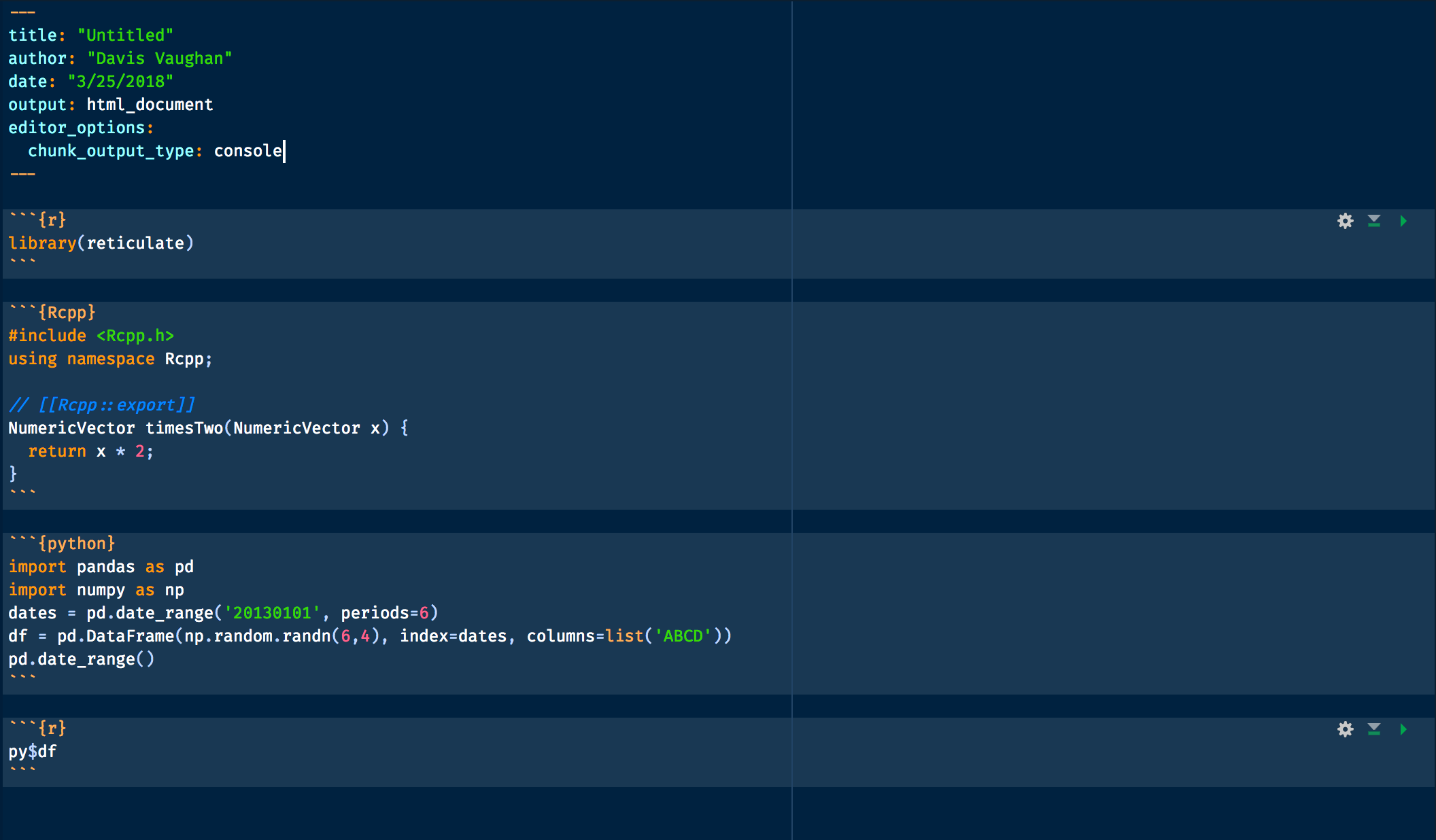 Changing `Chunk Output Inline` -> `Chunk Output in Console` breaks Rcpp chunks · Issue #2501 ...