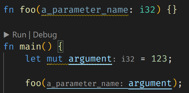 Parameter name inlay hint `mut` underline is offset by a couple of pixels in VS Code · Issue ...