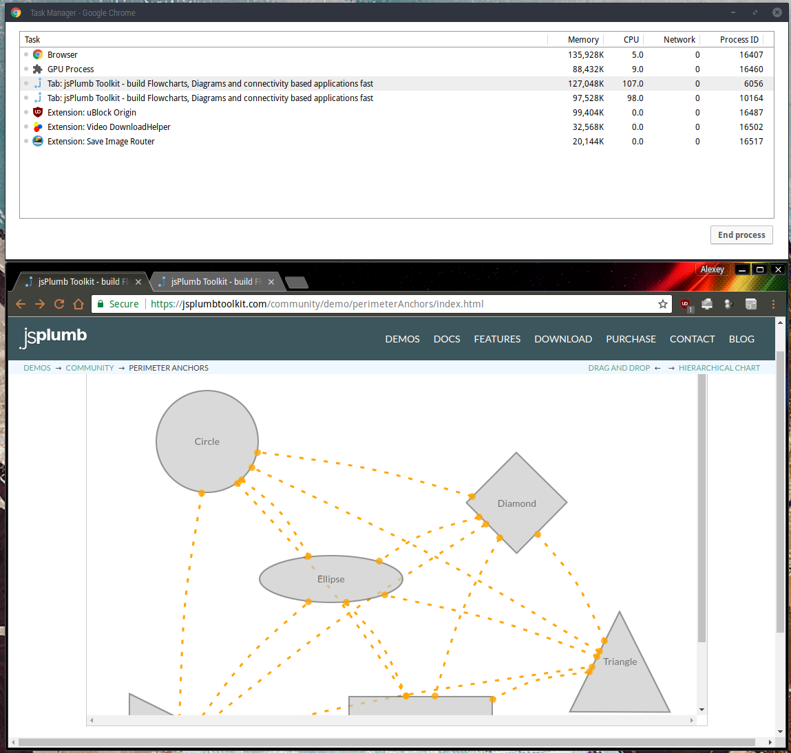 High CPU usage on Chrome 59 · Issue #714 · jsplumb/community-edition · GitHub