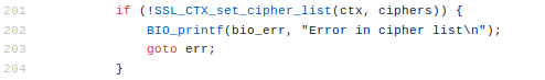 Missing Error Check in function SSL_CTX_set_cipher_list() · Issue #291 · vmware/open-vm-tools ...