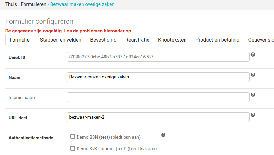 Admin Form builder shows ambiguous error if user has been logged out ...