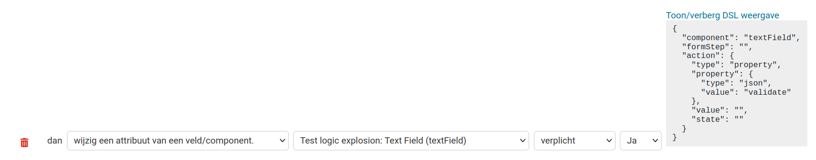 Logic action in editor by default shows "ja" but the value hasn't been set in the json · Issue ...
