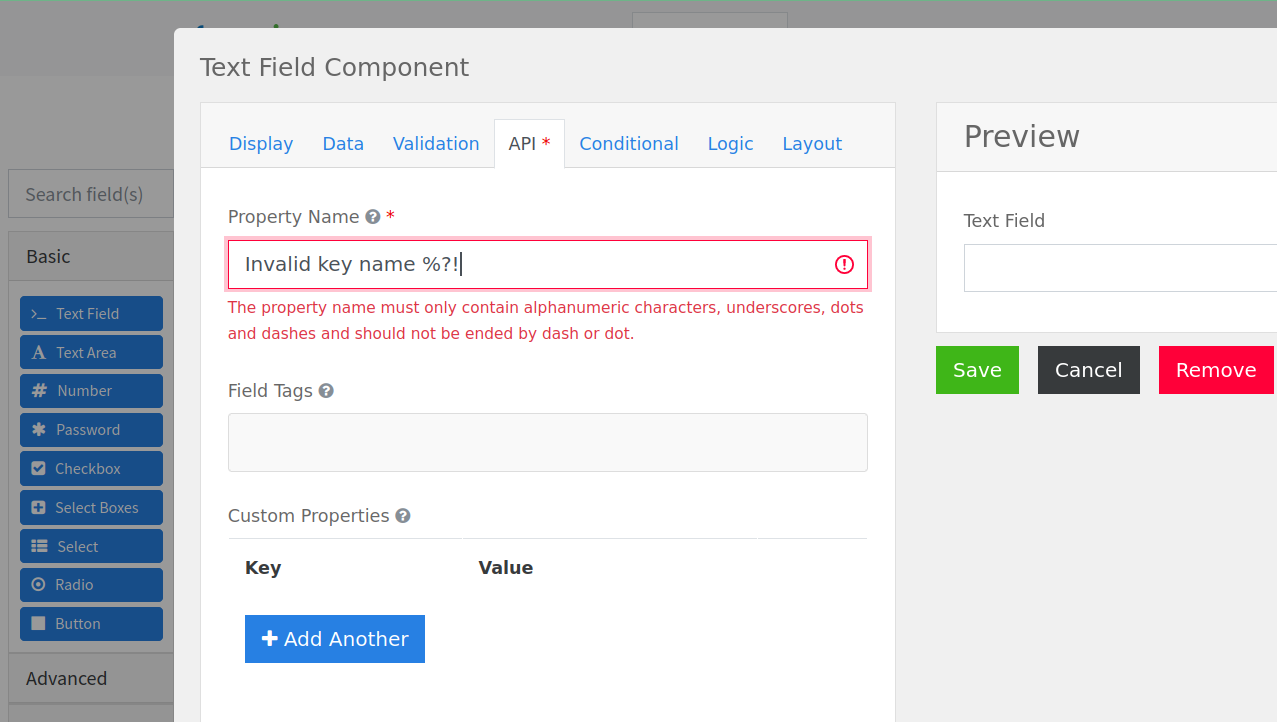 Warn form designer about invalid component keys · Issue #2066 · open-formulieren/open-forms · GitHub