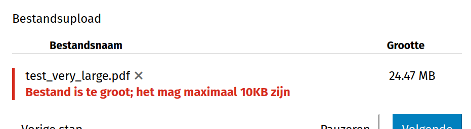 File upload component fails after uploading too large a file · Issue #2335 · open-formulieren ...