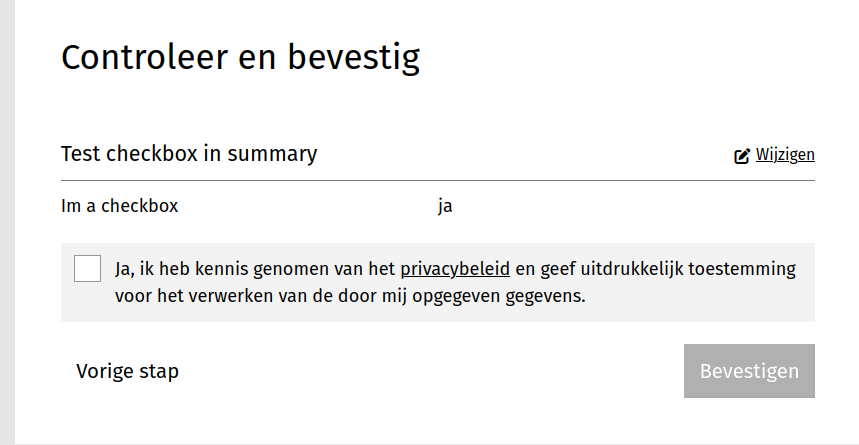 Checkbox not capitalised in summary page · Issue #2760 · open ...