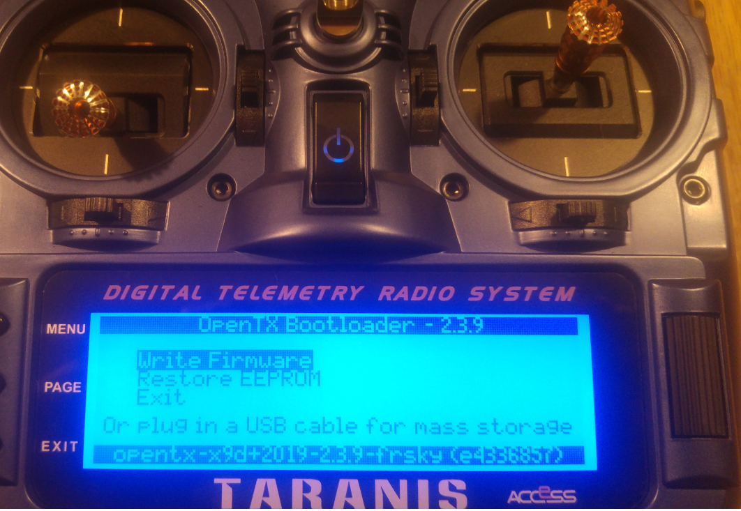 Error after flashing firmware to x9d+SE2019? · Issue #7985 · opentx/opentx · GitHub