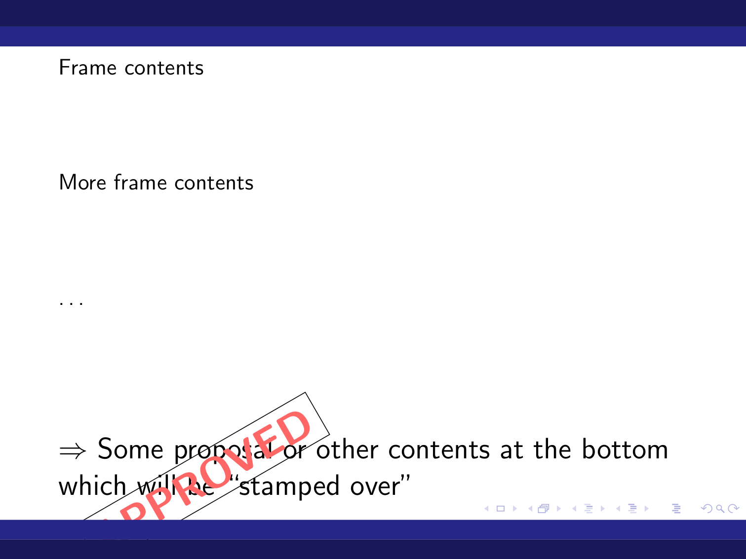 Footline is inserted on top of (above) frame contents · Issue #430 · josephwright/beamer · GitHub