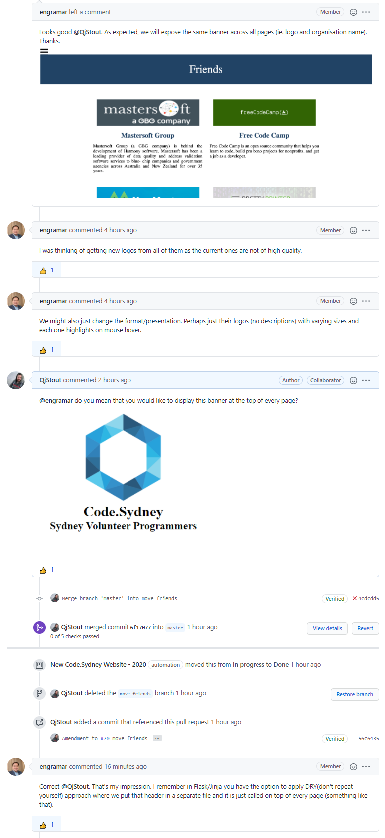 Add banner to all pages · Issue #75 · codesydney/codesydney_vue · GitHub