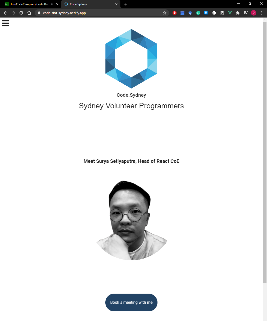 Make the height of Banner + Headline = 100% screen height. · Issue #80 · codesydney/codesydney ...