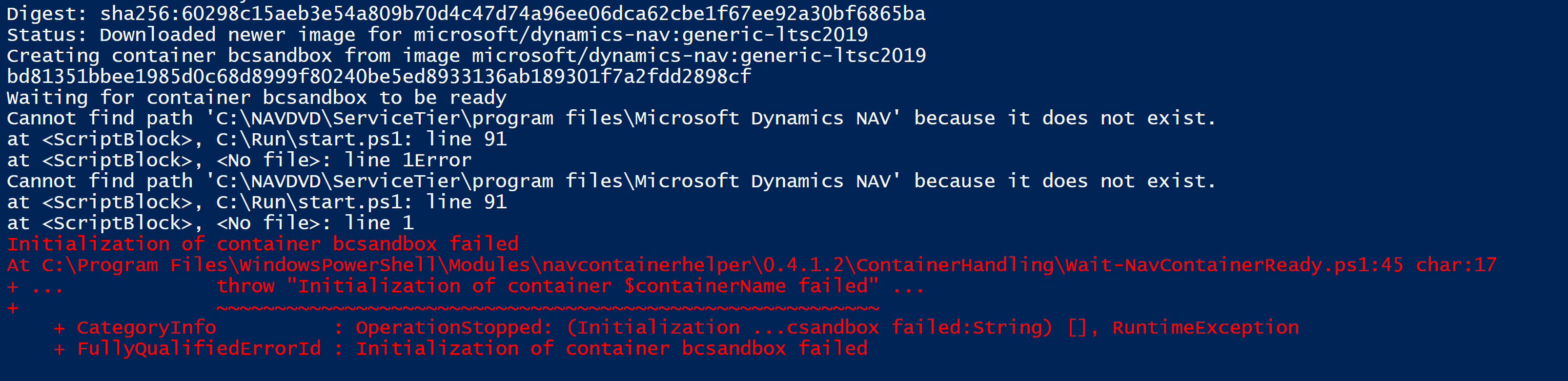 Parameter useBestContainerOs and ltsc2019 images · Issue #270 · microsoft/navcontainerhelper ...