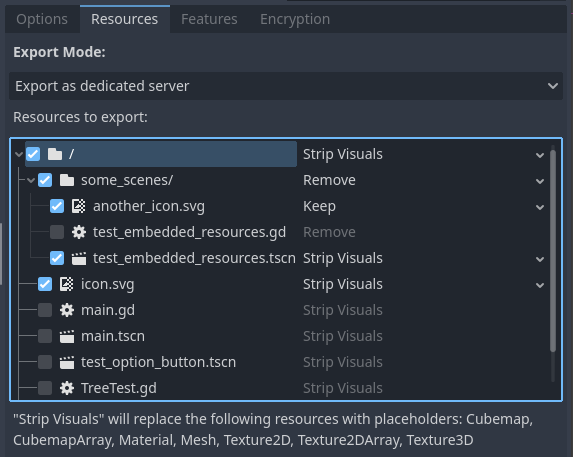 Export as dedicated server - Selecting folder does not propagate to children · Issue #72156 ...