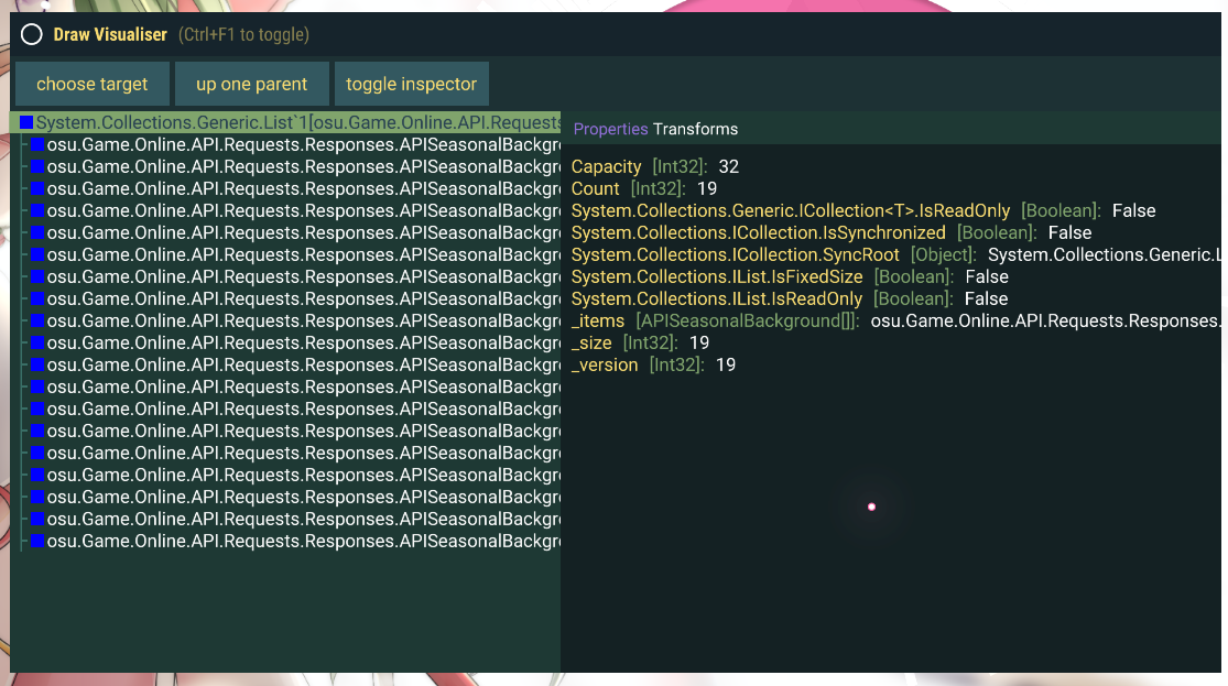 Extend Draw Visualiser to allow inspecting non-Drawable objects · Issue #4946 · ppy/osu ...