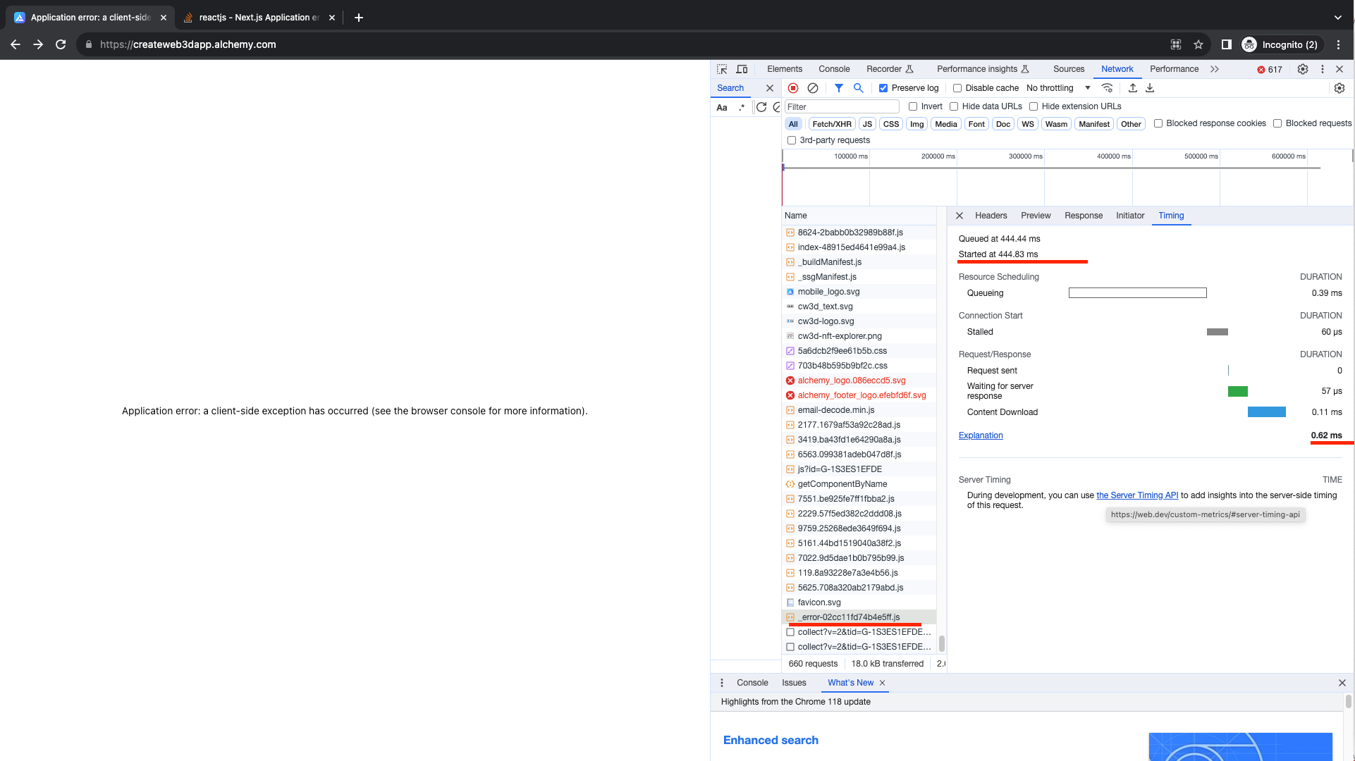 Error Client Side Exception · Issue 105 · Alchemyplatform Create