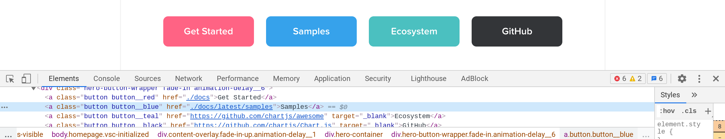 Sample Nav Link Broken · Issue 9544 · Chartjschartjs · Github 