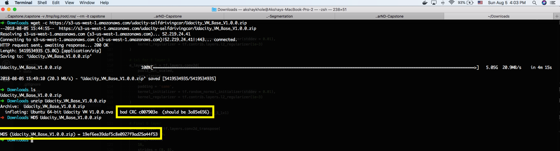 Corrupt VM for ROS · Issue #1398 · udacity/sdc-issue-reports · GitHub