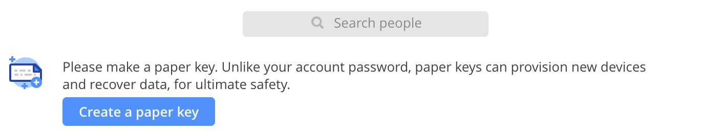 Nag screen button for "Create a paper key" does the wrong thing · Issue ...