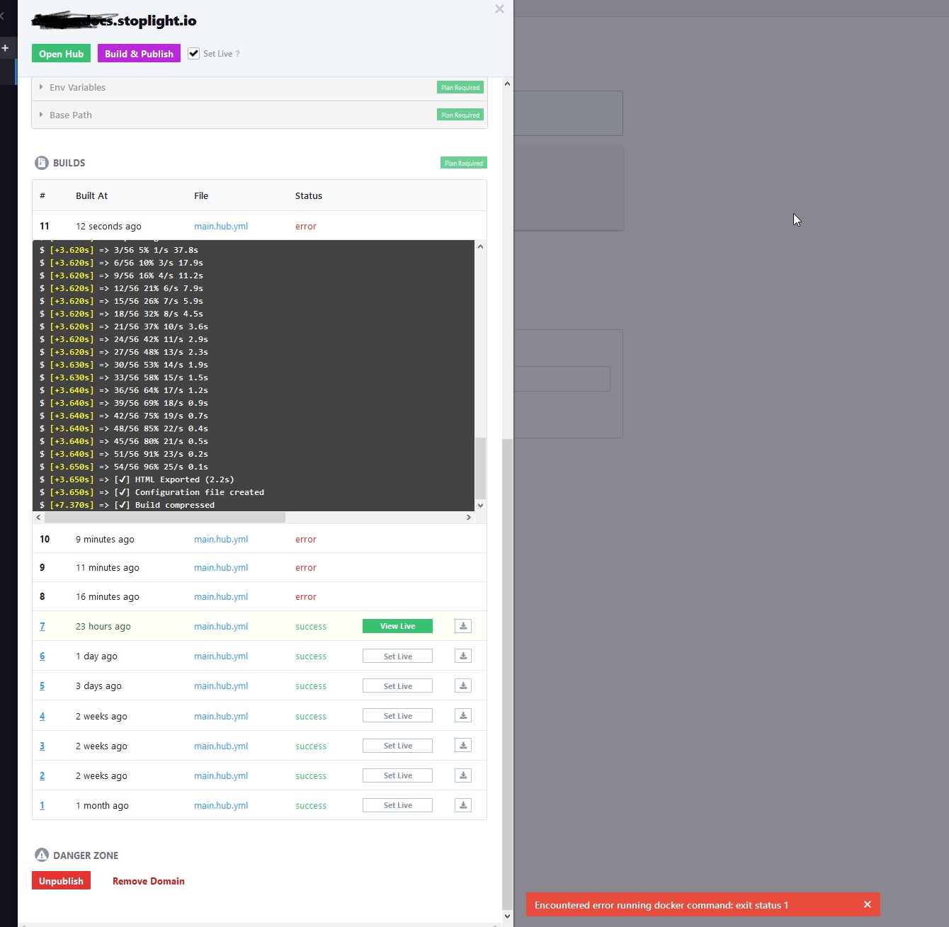 Build & Publish - cryptic Docker error message · Issue #359 · stoplightio/desktop · GitHub