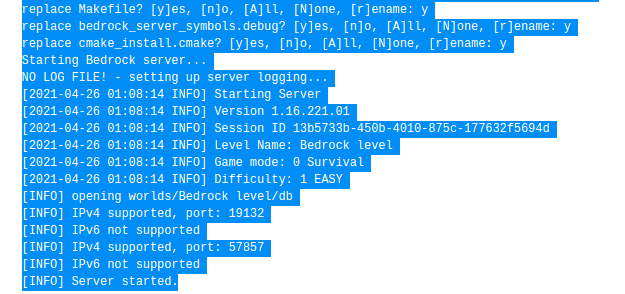 replace makefile? · Issue #144 · itzg/docker-minecraft-bedrock-server · GitHub