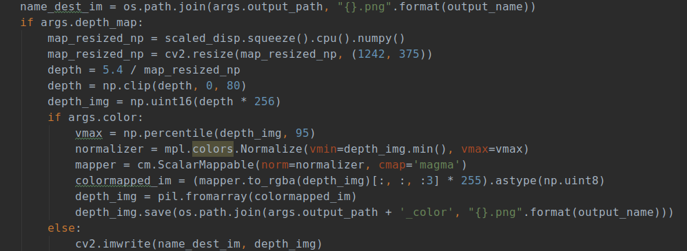 How to get the gray depth map? · Issue #76 · nianticlabs/monodepth2 · GitHub
