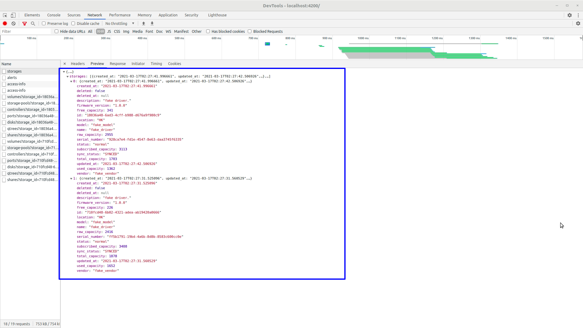 [Delfin UI] The storage summary dashboard page shows zero arrays and a ...