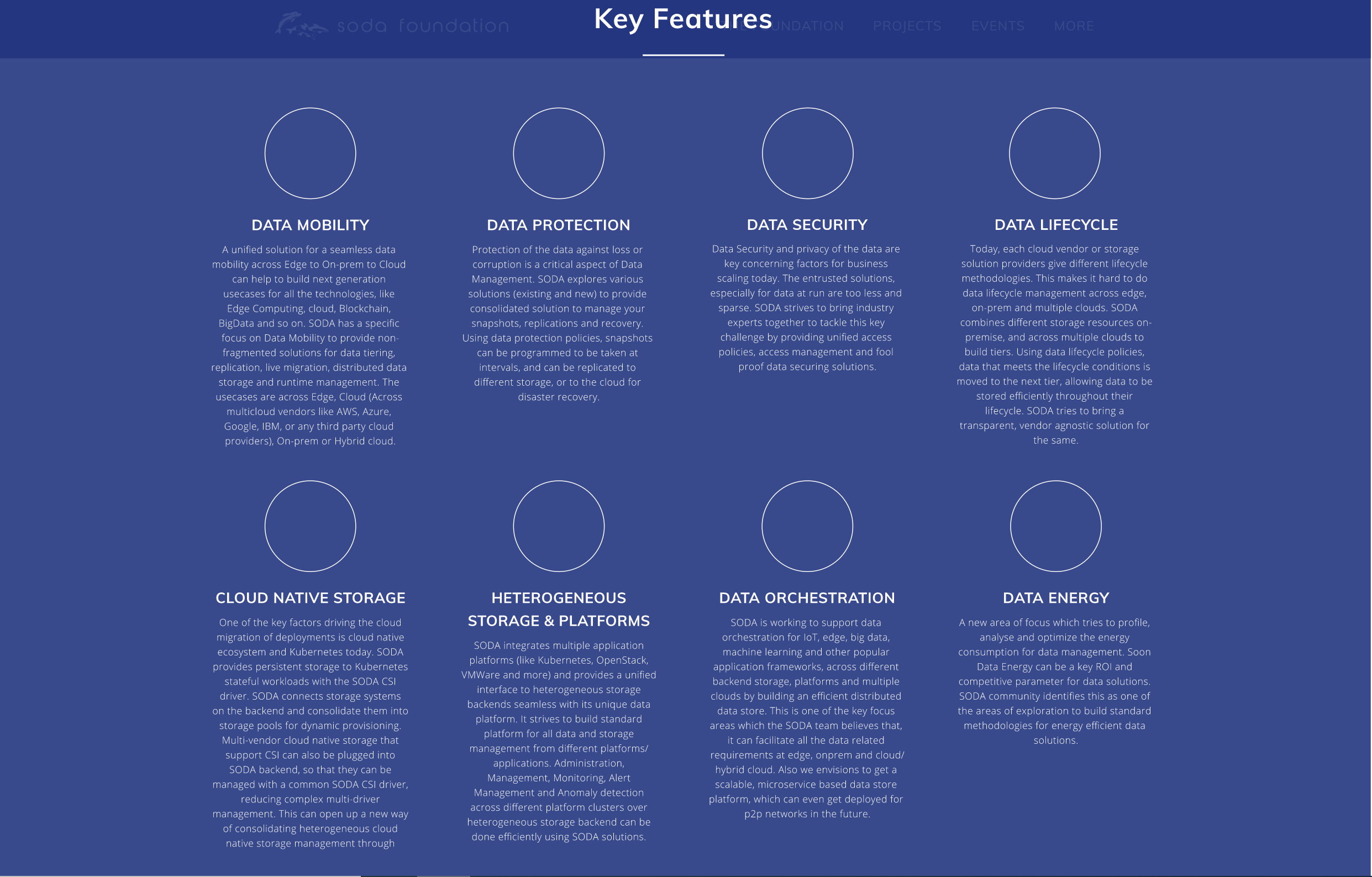 Change the arrangement of the Key Features section on the home page as ...