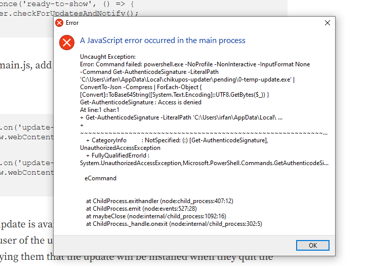 Get-AuthenticodeSignautre: Access Denied · Issue #7245 · electron-userland/electron-builder · GitHub