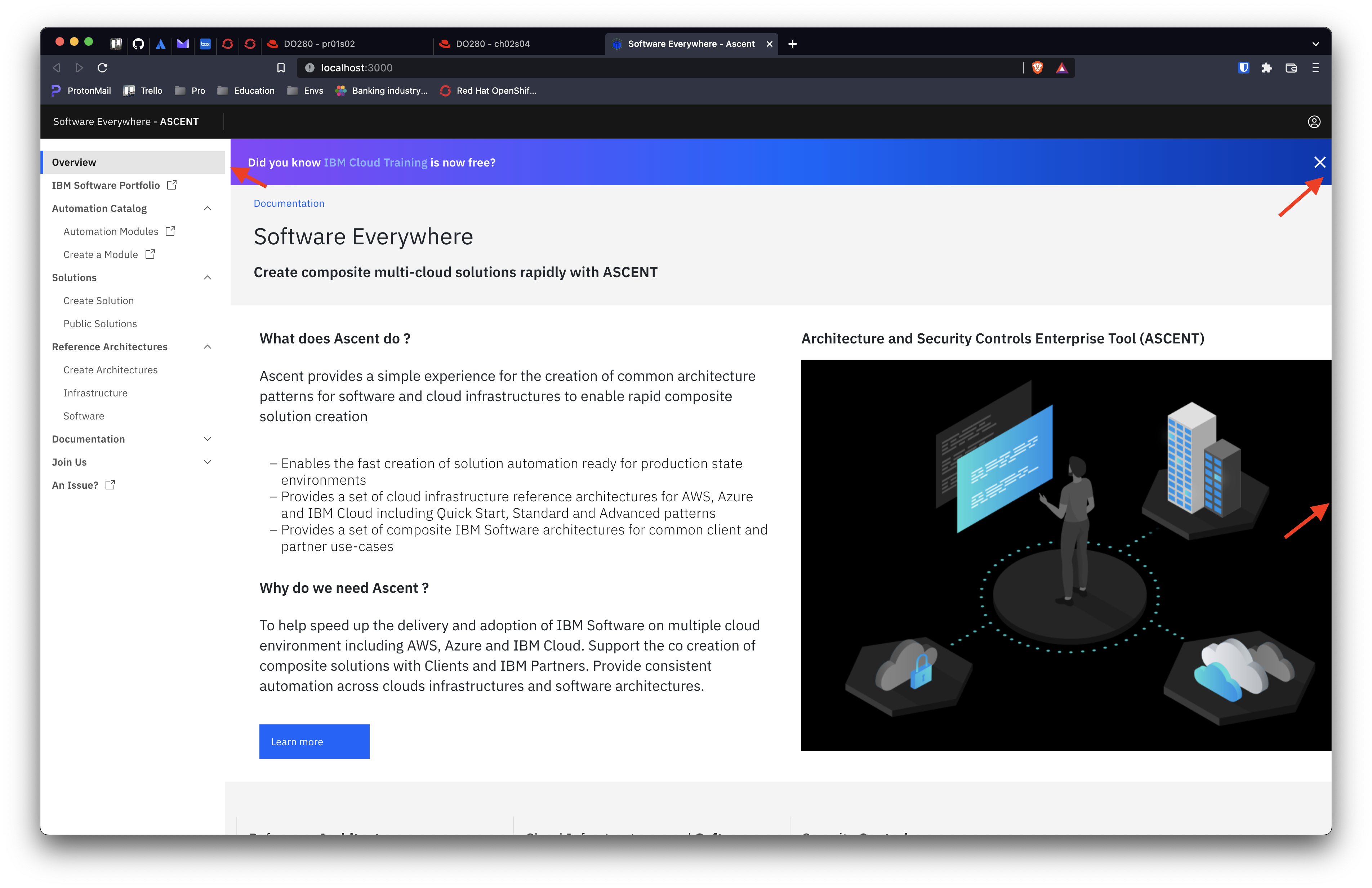 Fix landing page spacing · Issue #66 · cloud-native-toolkit/ascent-ui · GitHub