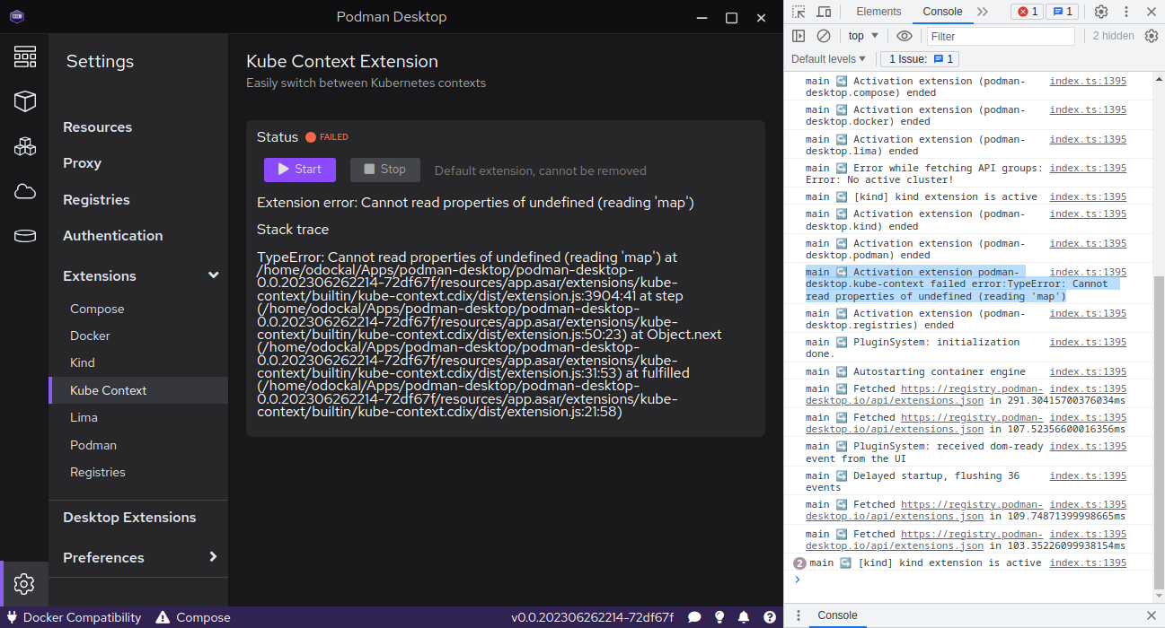 Erroneous Kubeconfig Breaks Kube Context Extension · Issue 3029 · Containerspodman Desktop 1336