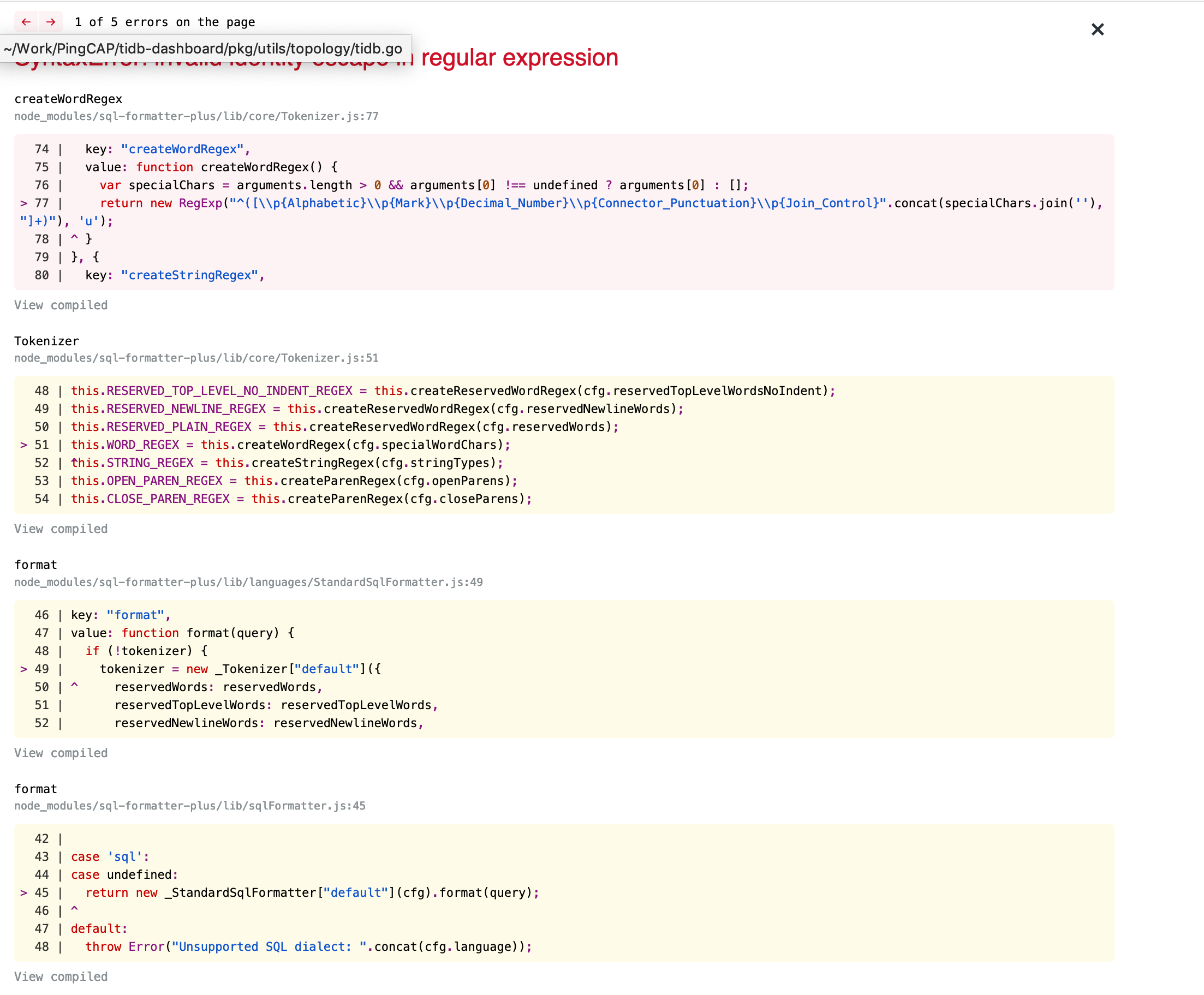 Dashboard does not support Firefox · Issue #485 · pingcap/tidb-dashboard · GitHub