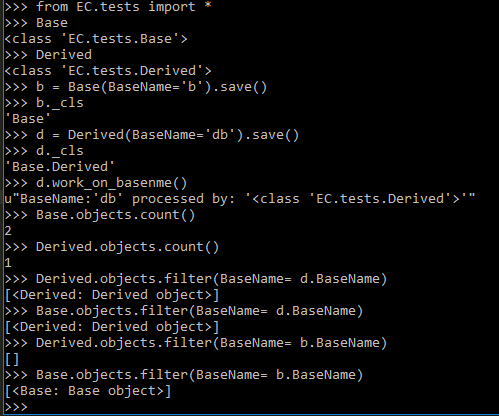 Unable to get object of base model class from derived model class · Issue #1600 · MongoEngine ...