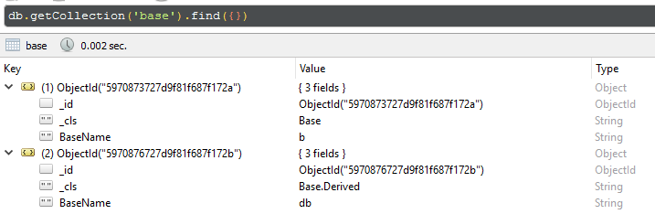 Unable to get object of base model class from derived model class · Issue #1601 · MongoEngine ...