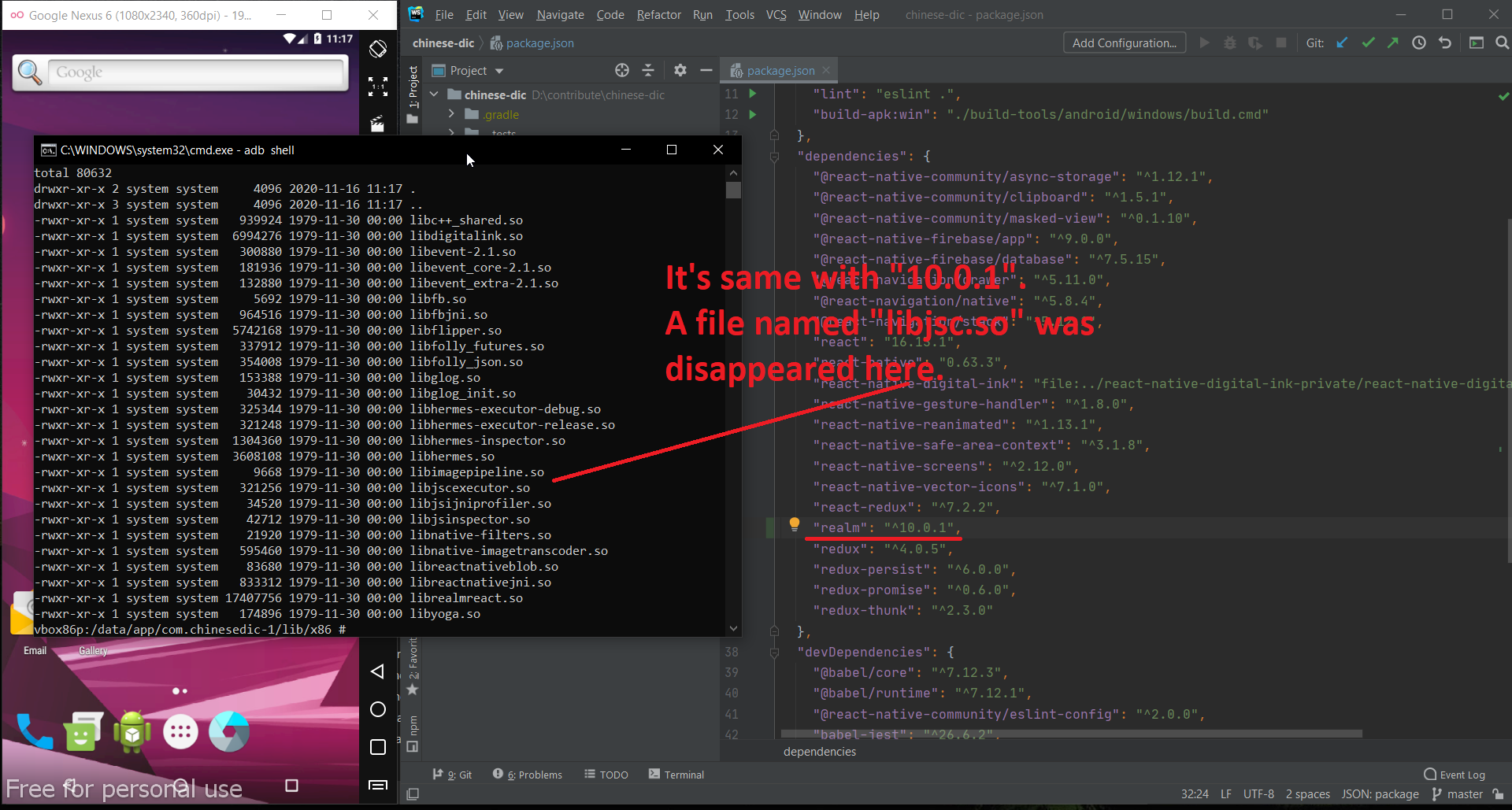 Realm Removes Libjsc So Of React Native · Issue 3404 · Realm Realm Js