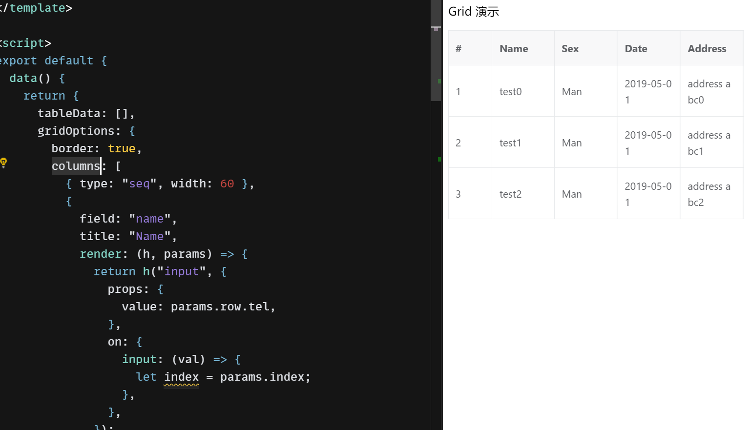 vxe-table columns可使用render函数 · Issue #1626 · x-extends/vxe-table · GitHub