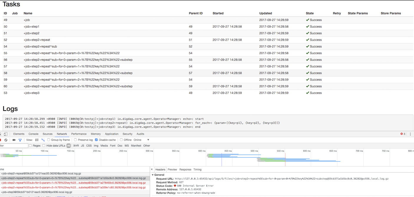 digdag-ui can't show tasklog when giving hash parameter to for_each>: · Issue #651 · treasure ...