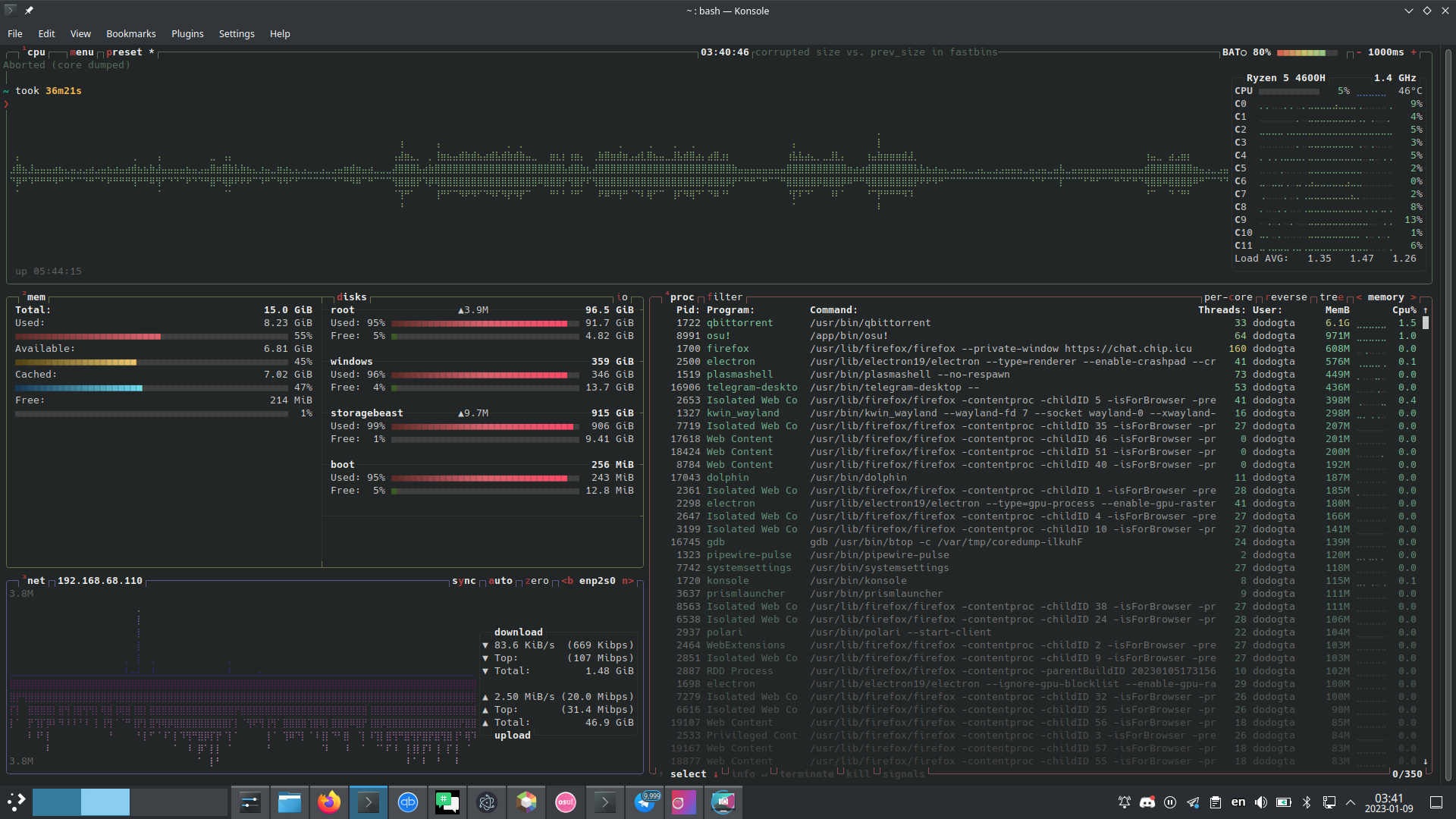 [BUG] btop randomly crashing when fstrim is being performed · Issue #492 · aristocratos/btop ...