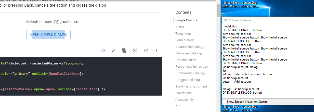 [Dialog] Dialog title announced after dialog closed in NVDA · Issue #23483 · mui/material-ui ...