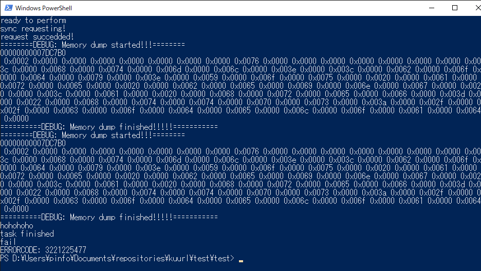 Process exit with code -1073740940 Heap corruption · Issue #1 · pinfort/kuurl · GitHub